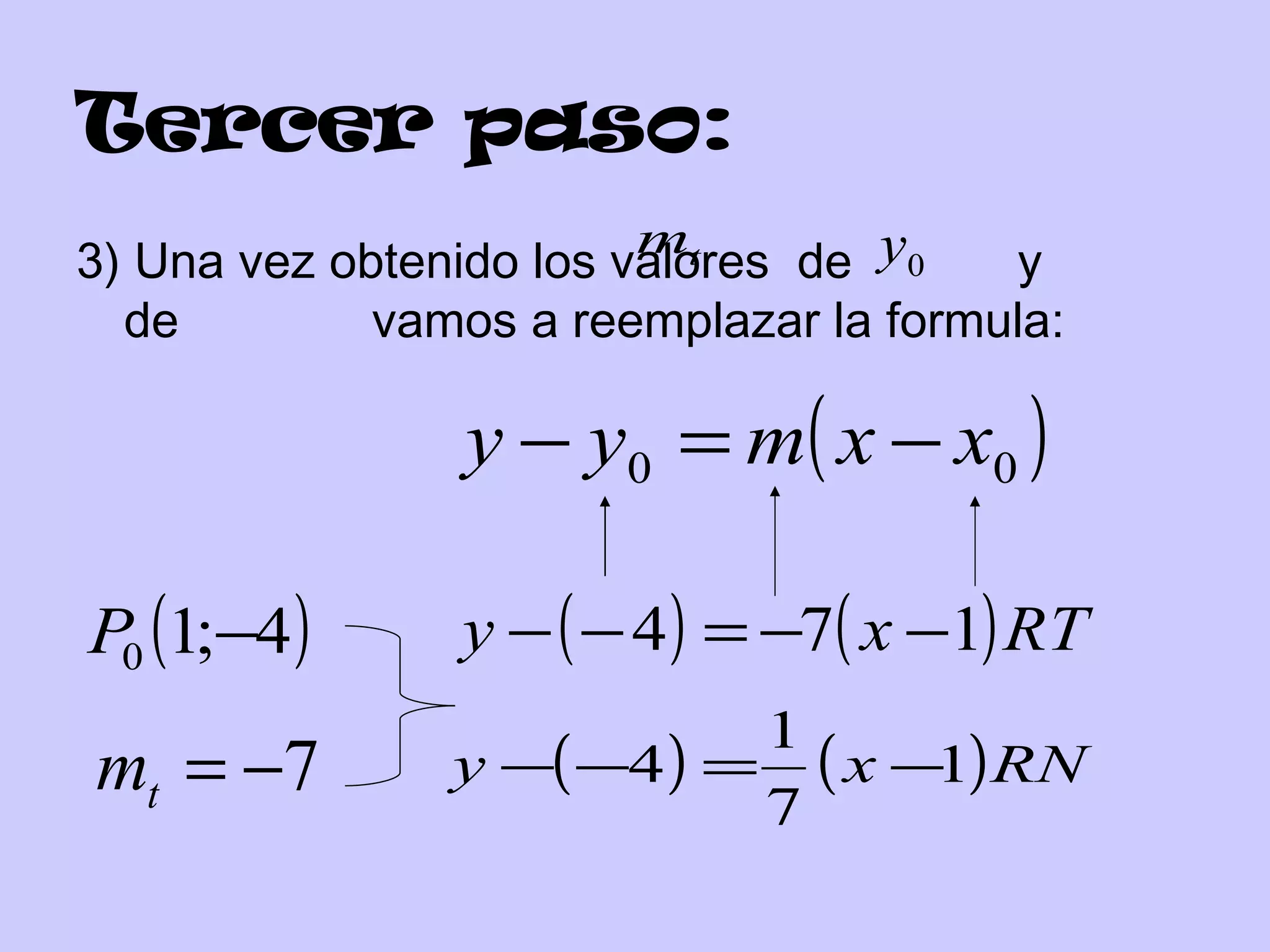 recta tangente y recta normal | PPT