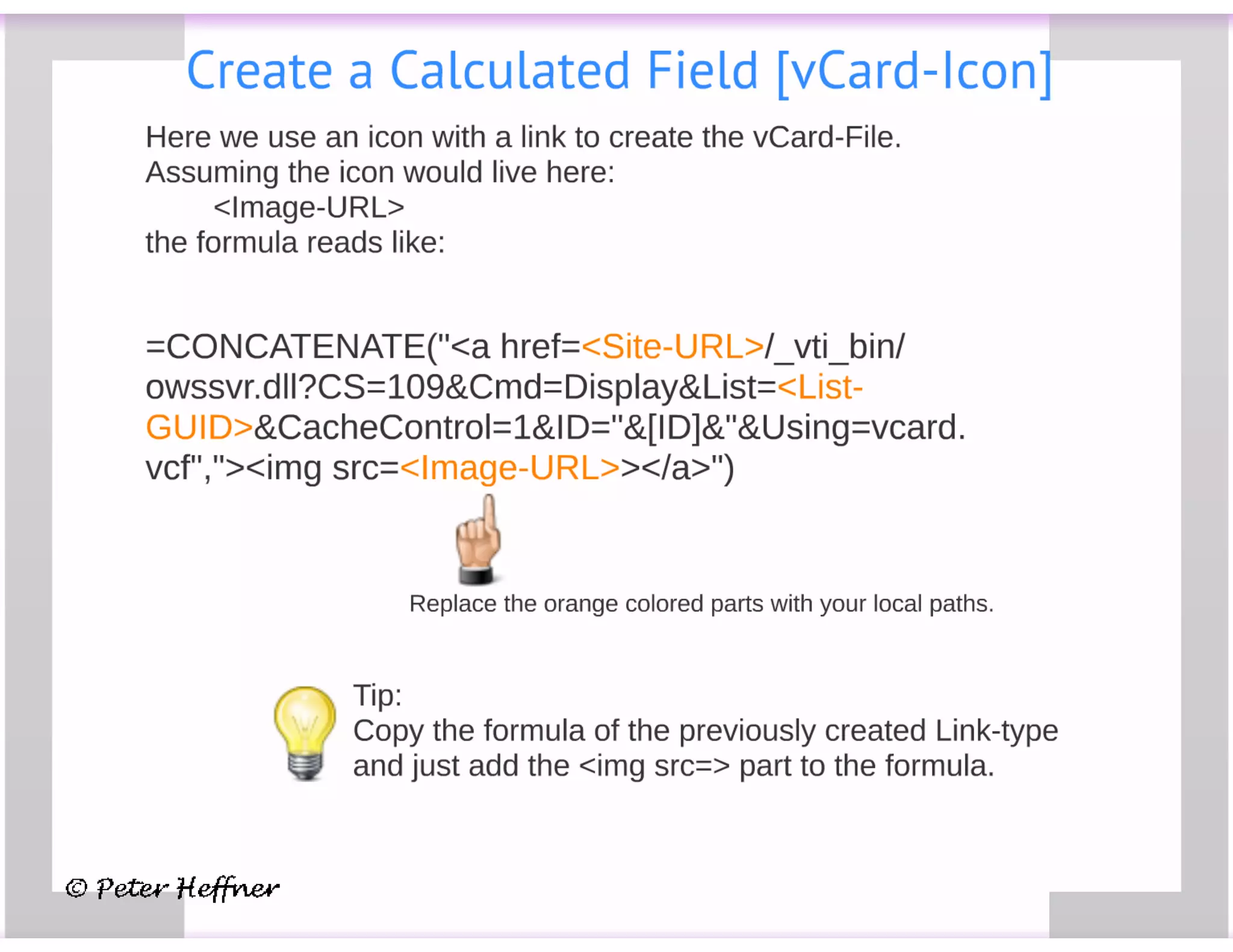 SharePointLesson #63: vCard for Outlook | PDF | Technology & Computing