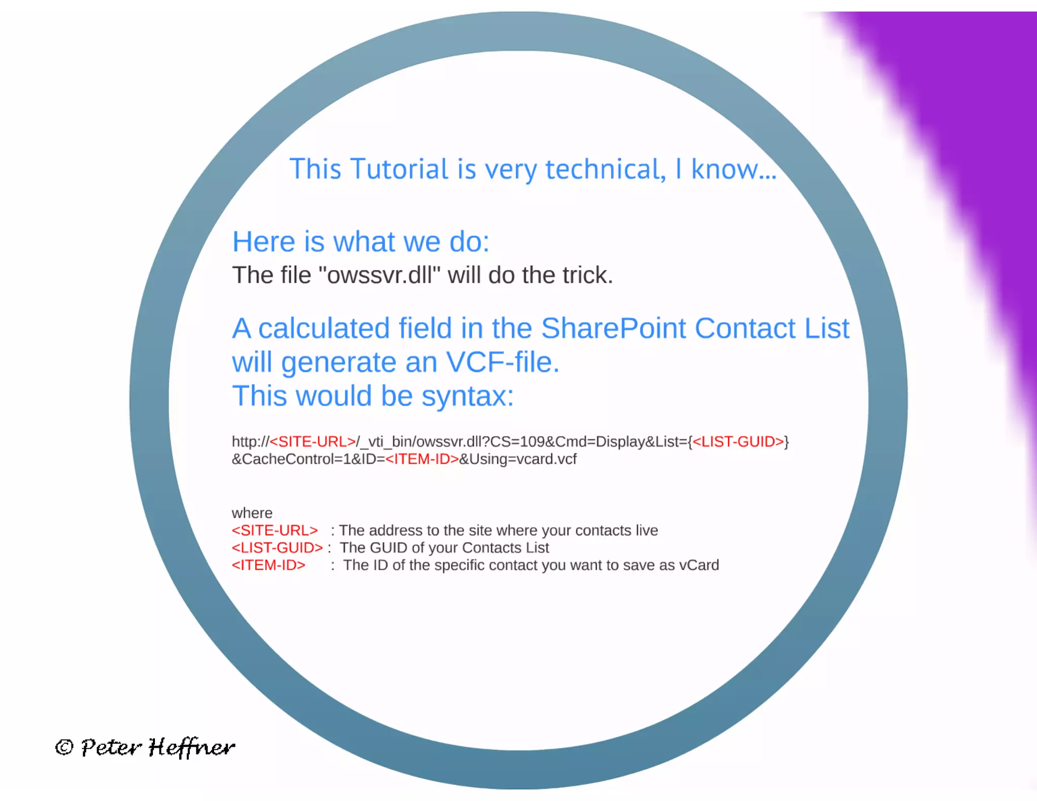 SharePointLesson #63: vCard for Outlook | PDF | Technology & Computing