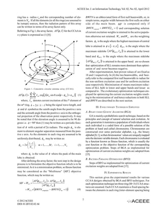 Application of Bio-Inspired Optimization Technique for Finding the Optimal set of Concentric ...
