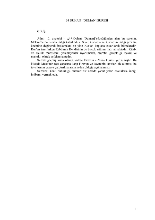64. duhan suresi | PDF