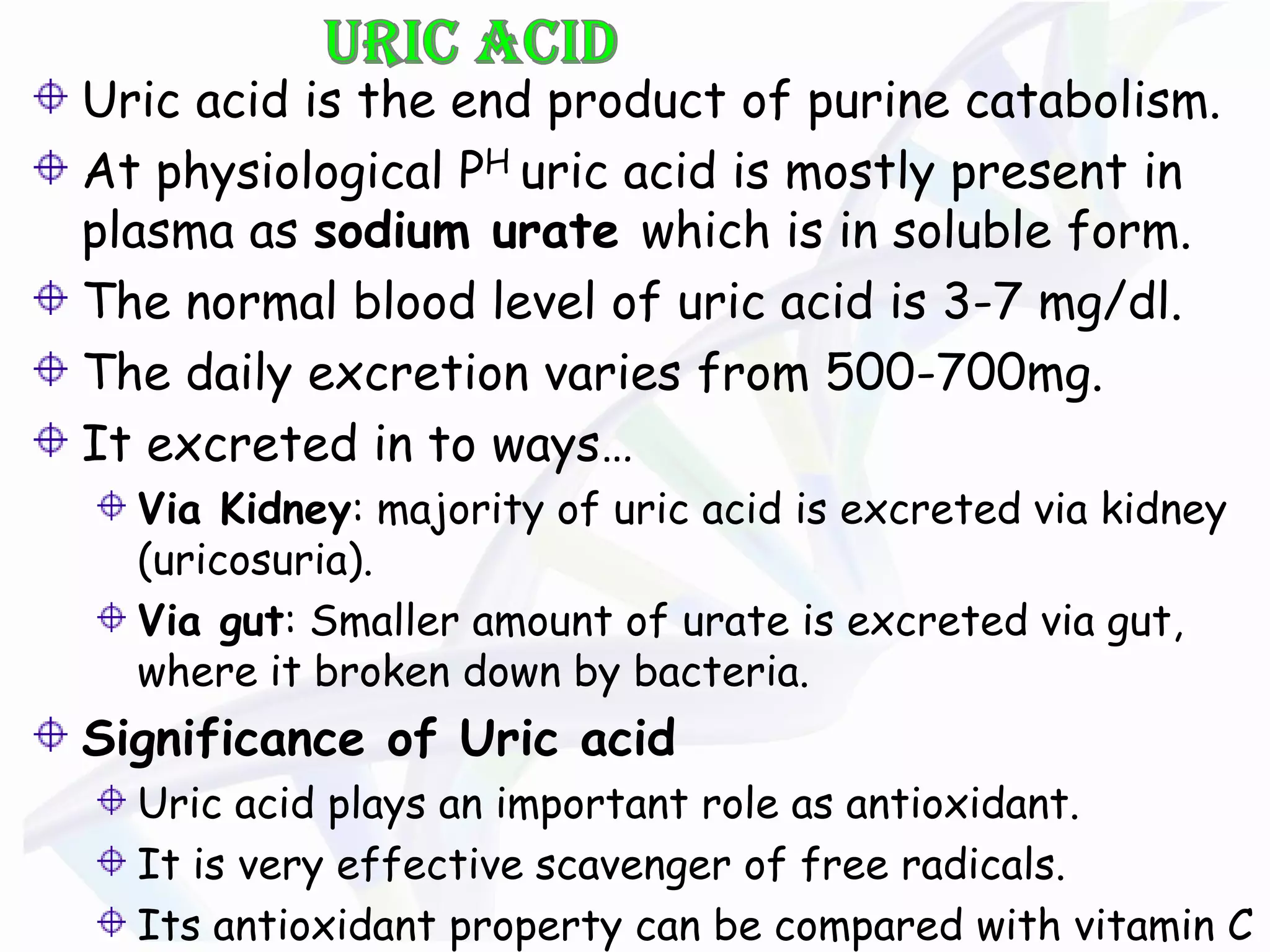 Biosynthesis of Purine Ribonucleotide, Gout | PDF