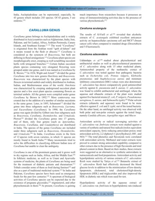 Pharmacological Review of Caralluma r.br: A Potential Herbal Genus | PDF