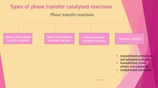 PHASE TRANSFER CATALYSIS [PTC] | PPTX