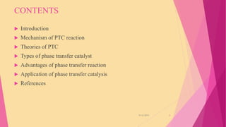 PHASE TRANSFER CATALYSIS [PTC] | PPTX