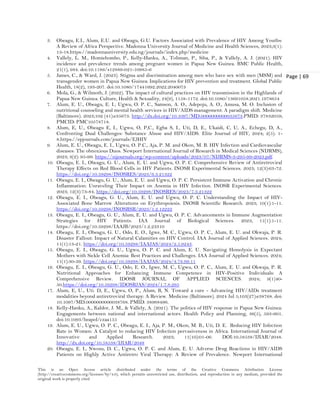 HIV/AIDS in Papua New Guinea: A Comprehensive Review (www.kiu.ac.ug) | PDF