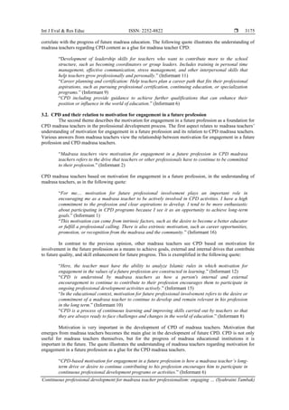 Continuous professional development for madrasa teacher professionalism: engaging motivation for ...