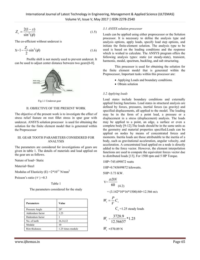 Root Fillet Stress Reduction in Spur Gear having Undercut | PDF