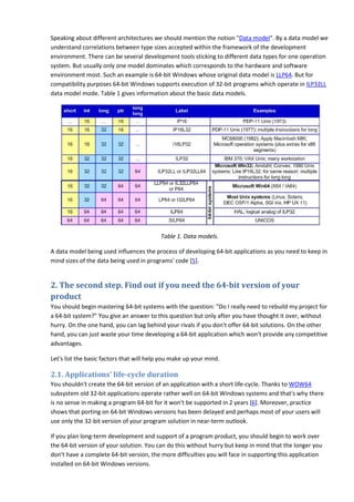 Seven Steps of Migrating a Program to a 64-bit System | PDF