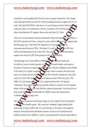 64 Bit Multi Processor Paper Presentation | PDF