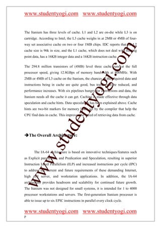 64 Bit Multi Processor Paper Presentation | PDF