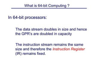 64 bit computing | PPT