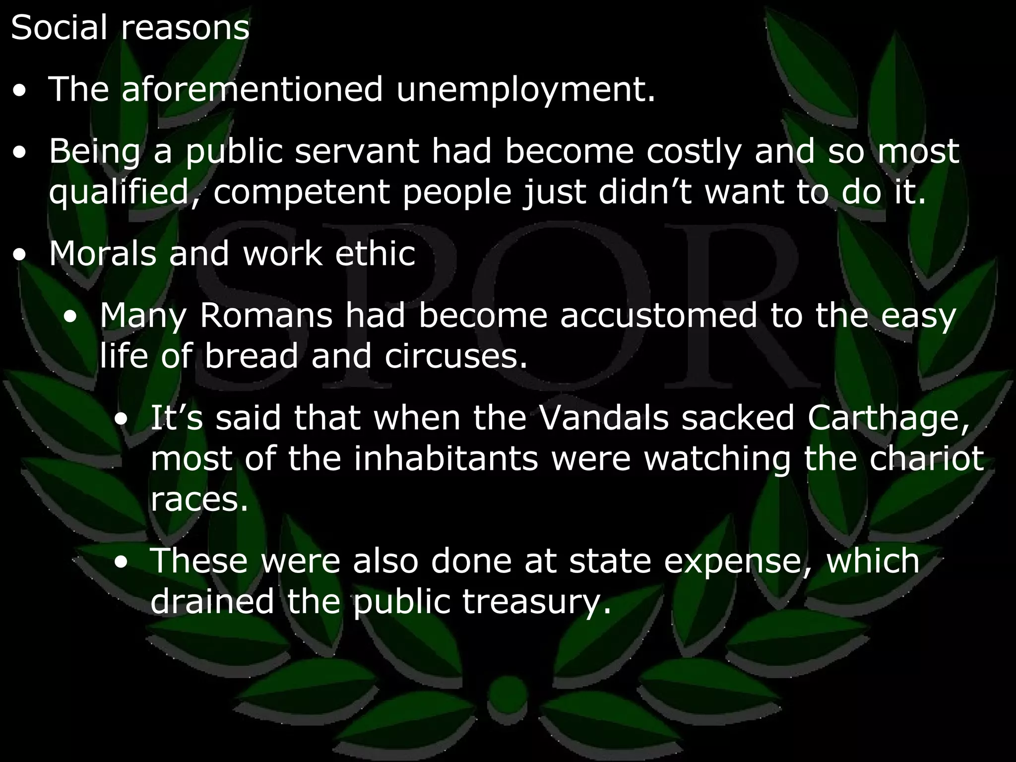 6.4 Decline Of The Roman Empire | PPT