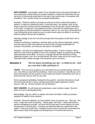64 Interview Questions | PDF