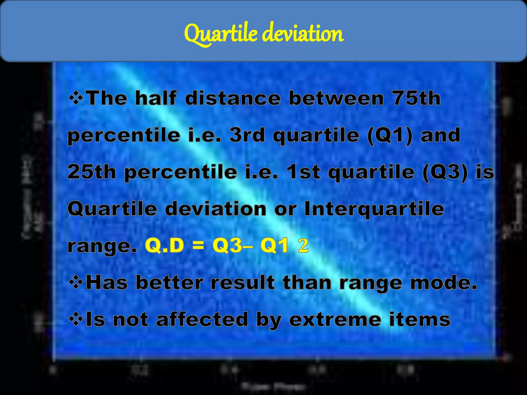 Range Quartile Deviation Pptx Physics Science