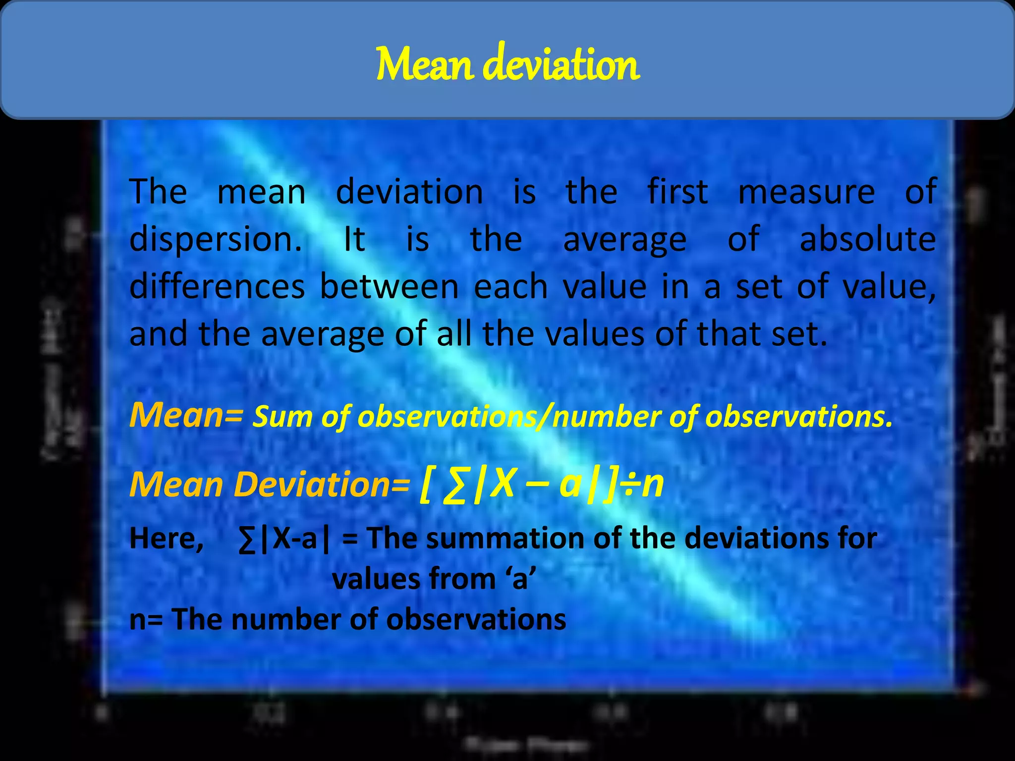 Range Quartile Deviation Pptx Physics Science