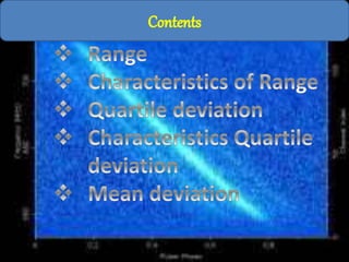 Range Quartile Deviation | PPTX | Physics | Science