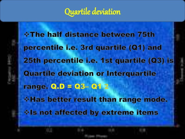 Range Quartile Deviation | PPTX | Physics | Science