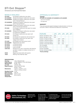 STI 6400-FRE Data Sheet | PDF