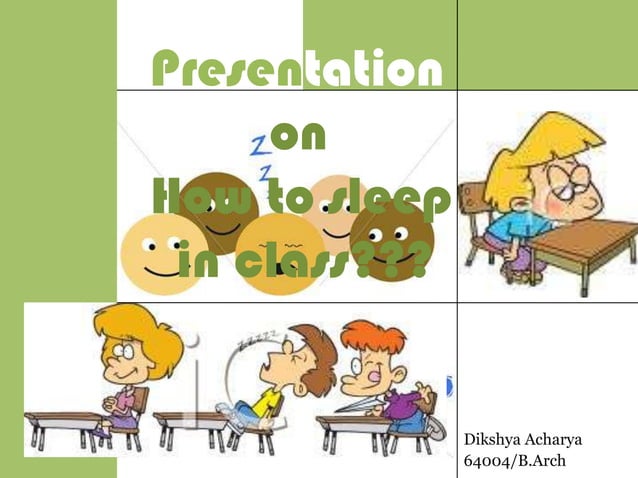how to sleep in class | PPT