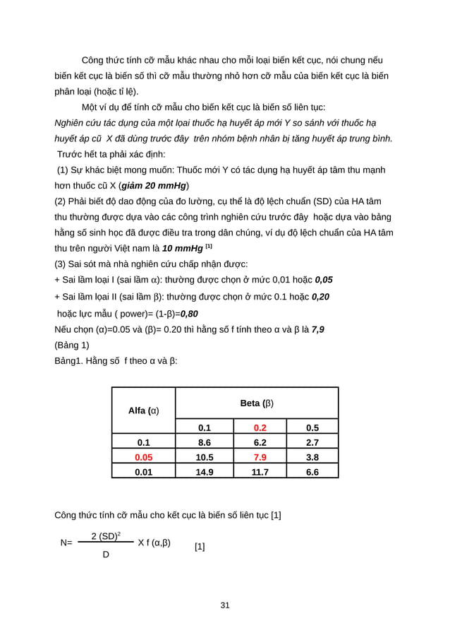 THIẾT KẾ NGHIÊN CỨU & THỐNG KÊ Y HỌC TS Nguyễn Ngọc Rạng 6404195 | PDF