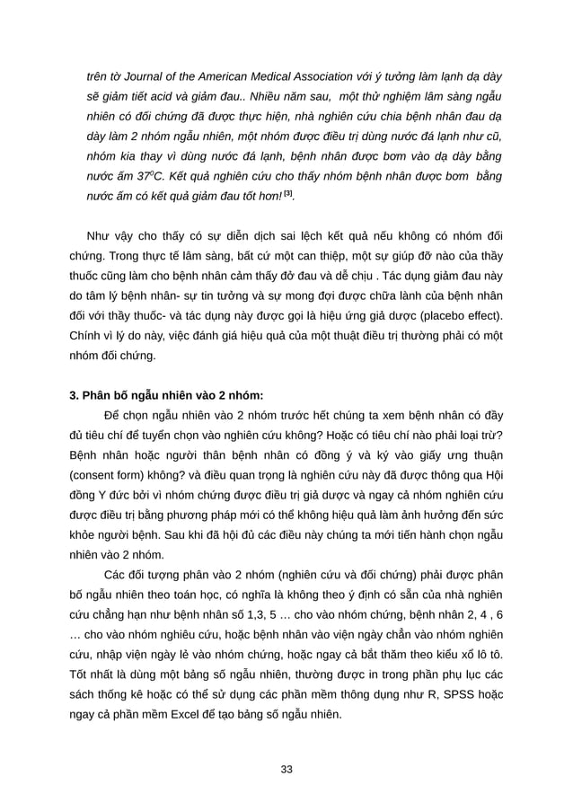 THIẾT KẾ NGHIÊN CỨU & THỐNG KÊ Y HỌC TS Nguyễn Ngọc Rạng 6404195 | PDF