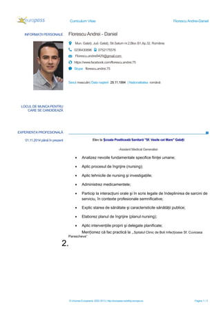 Florescu Andrei CV | DOC