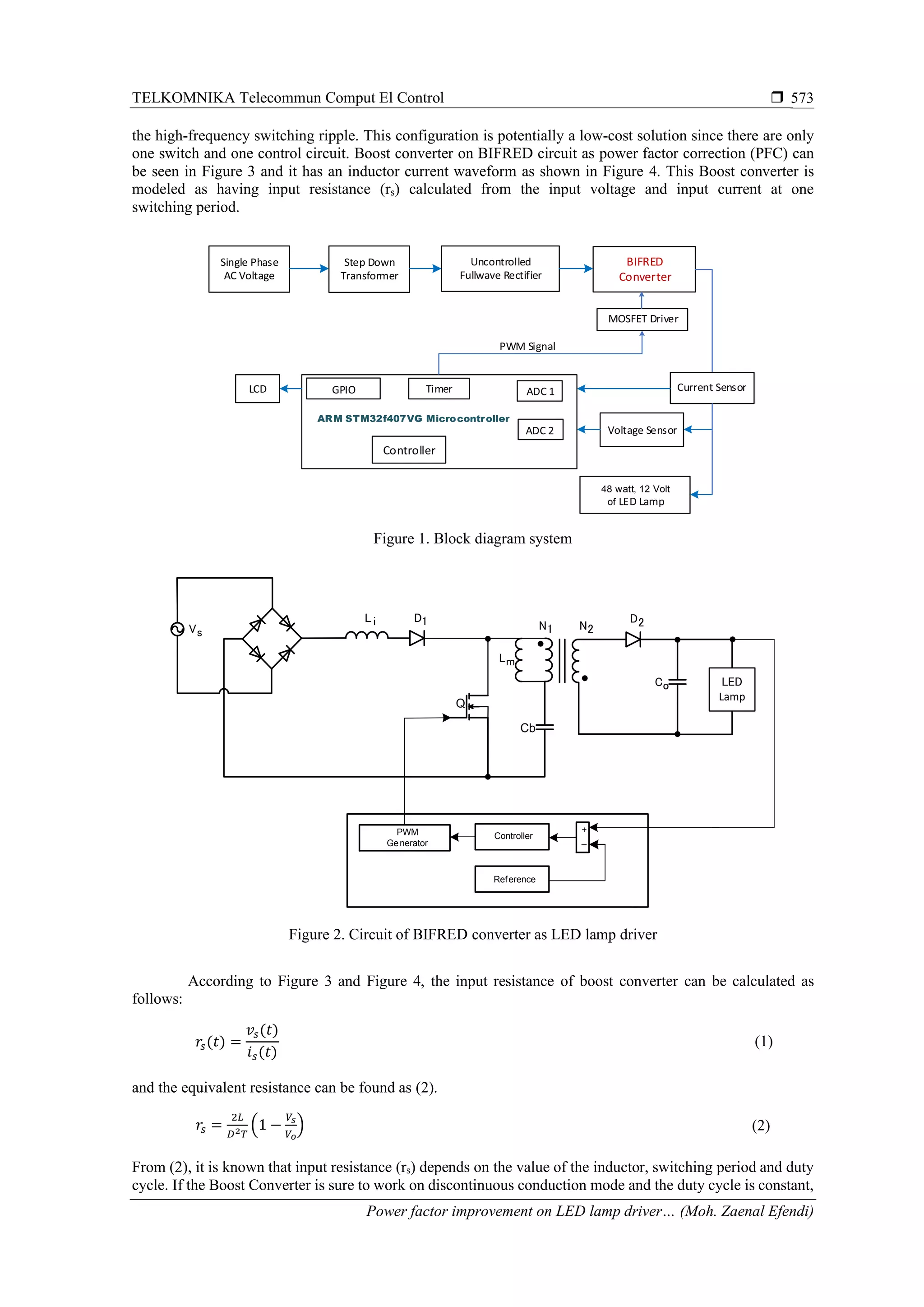 Power factor improvement on LED lamp driver using BIFRED converter | PDF