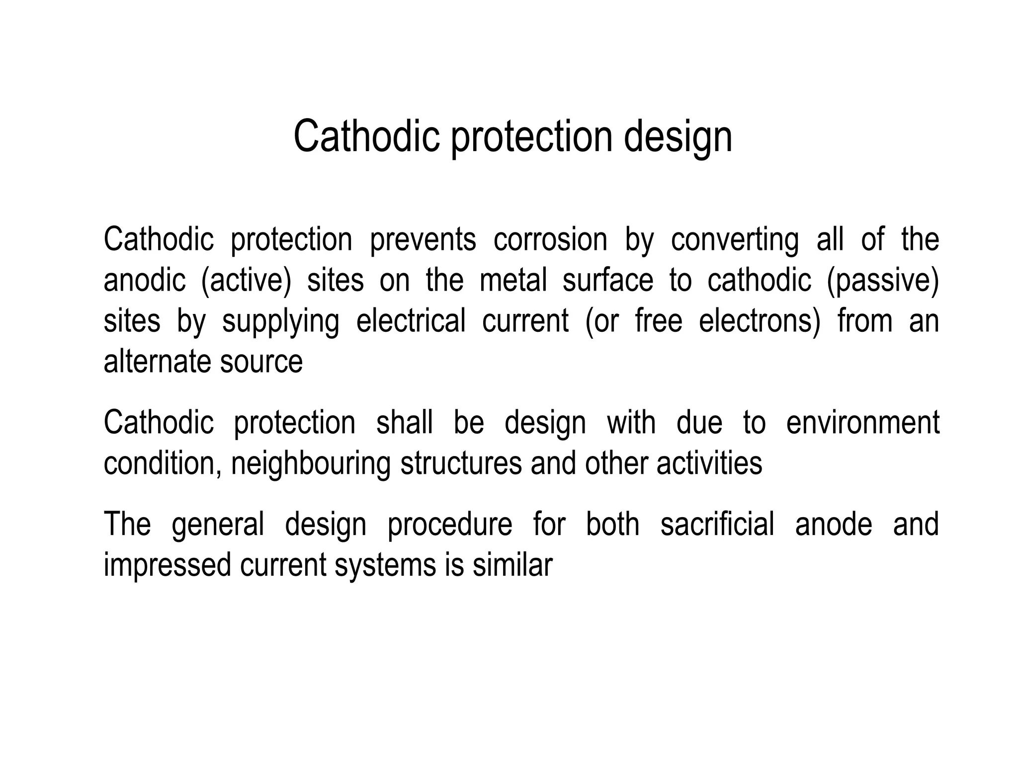 64132673-Cathodic-Protection- diseños-Design.ppt | Chemistry | Science