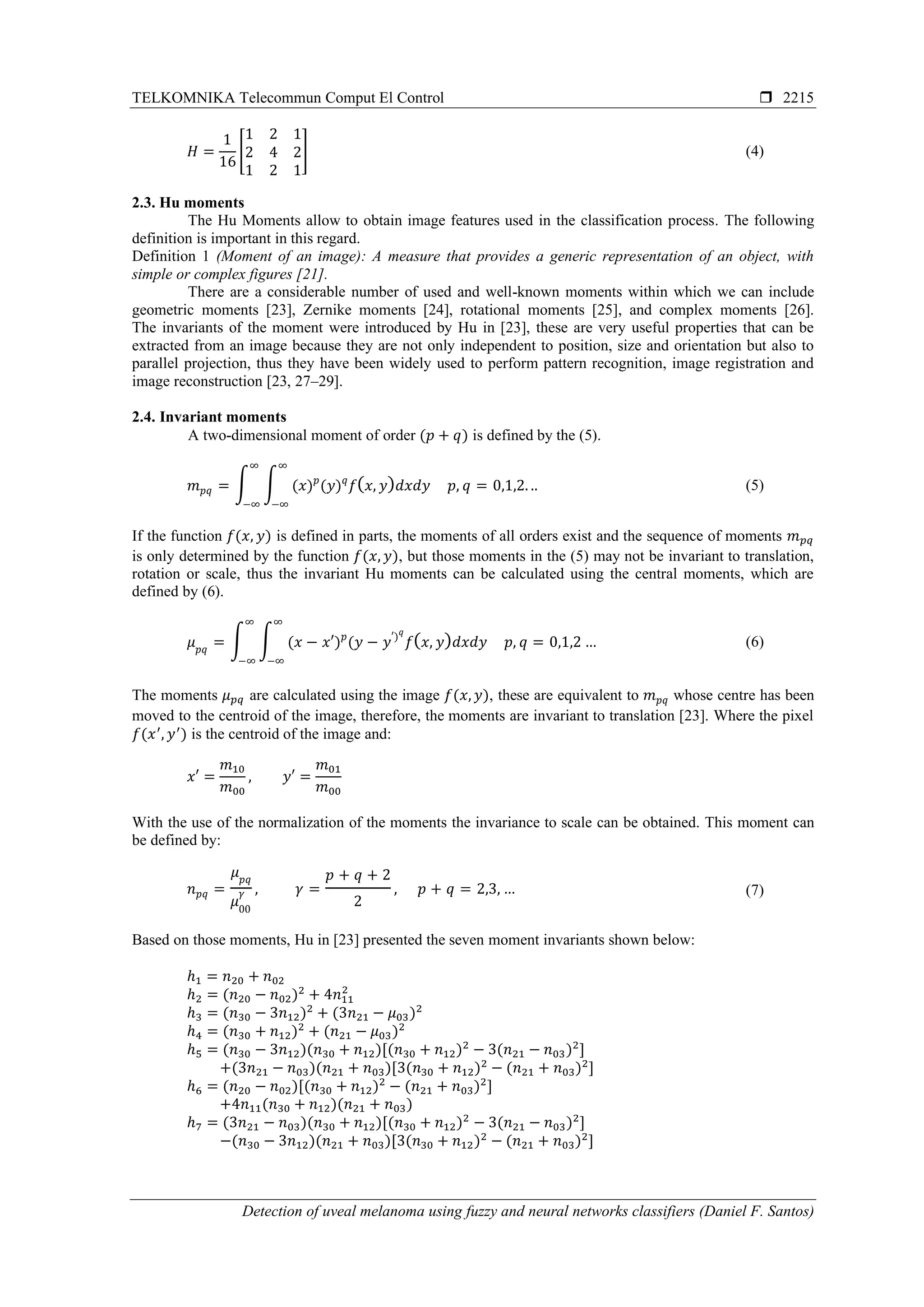 Detection of uveal melanoma using fuzzy and neural networks classifiers | PDF