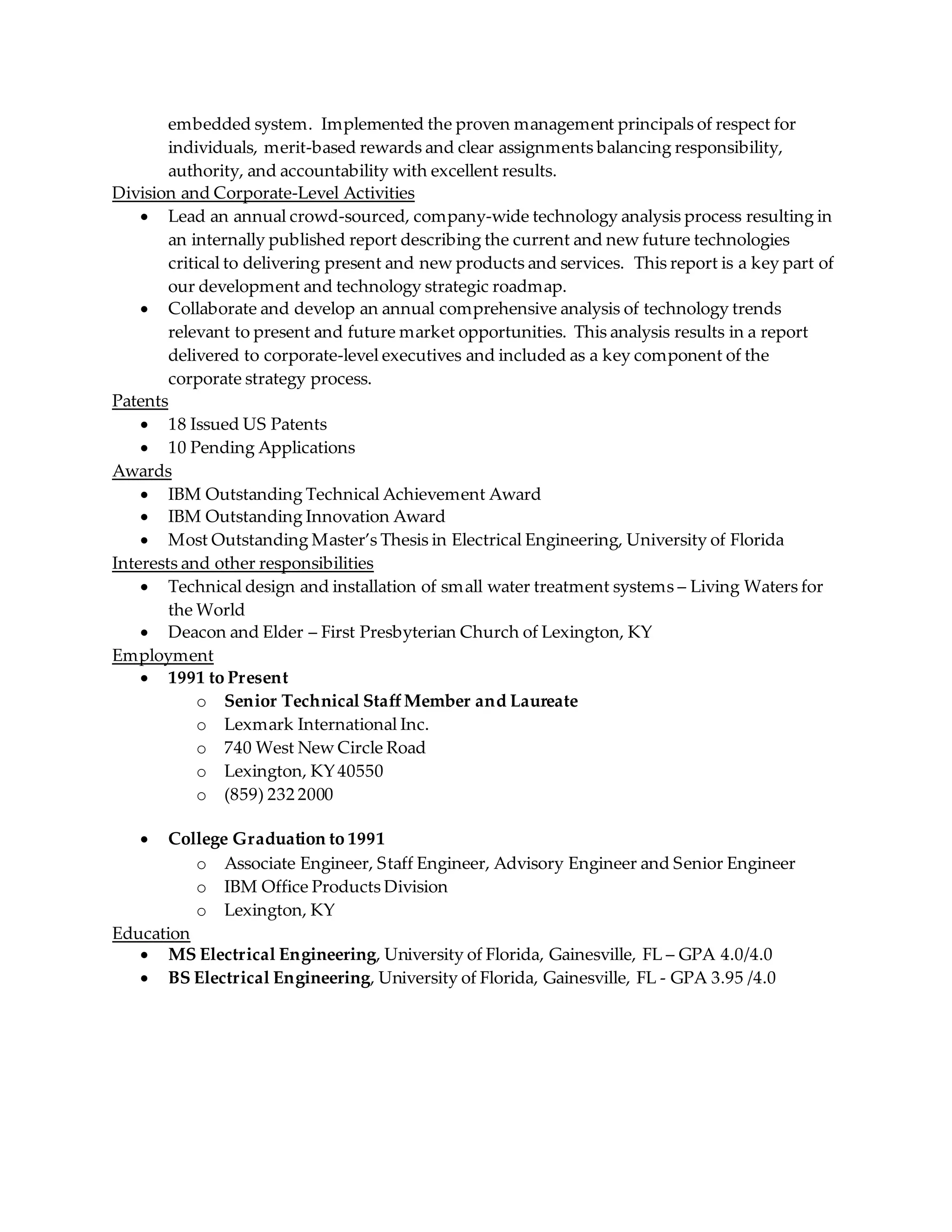 Resume - James R Booth 2016 03 04 | DOCX