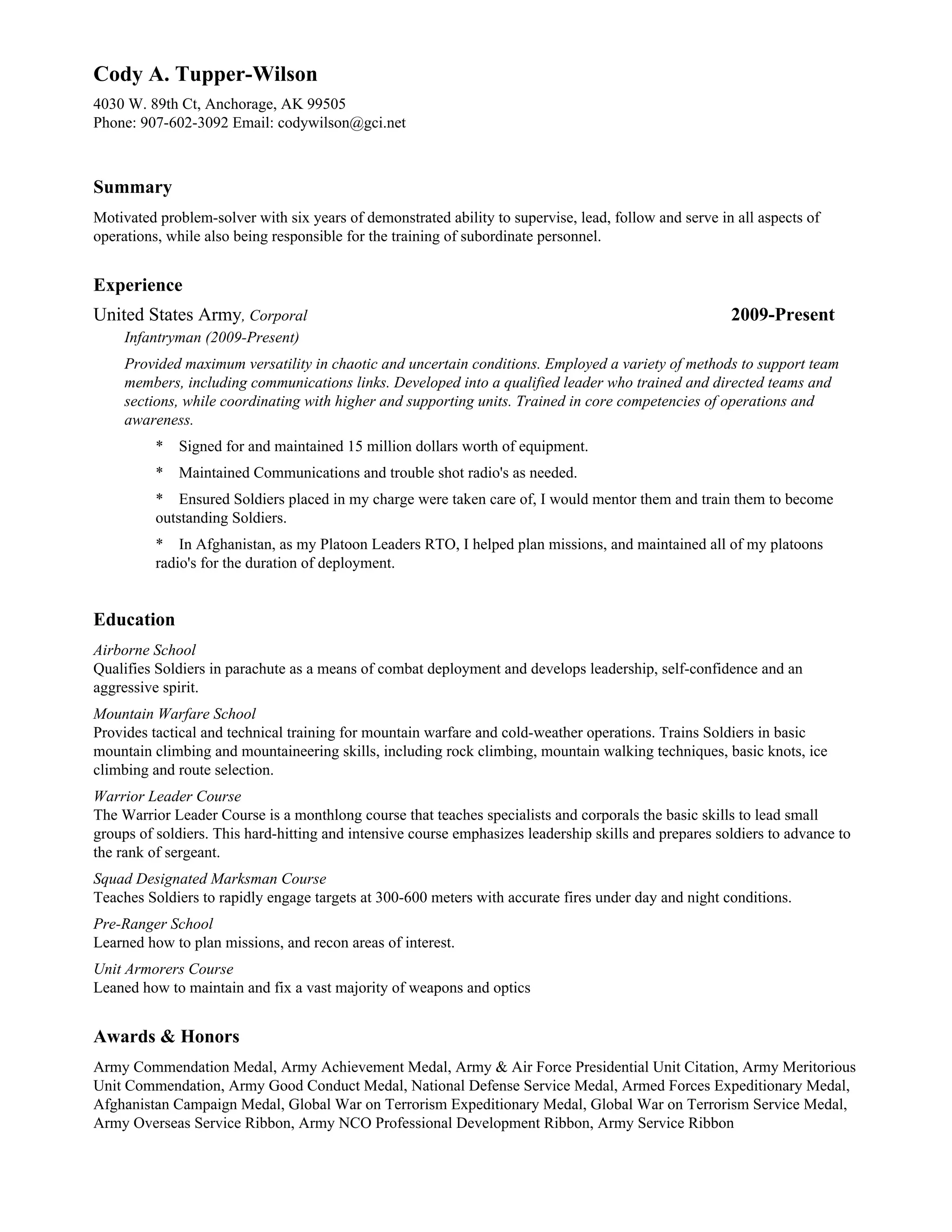 Resume | PDF