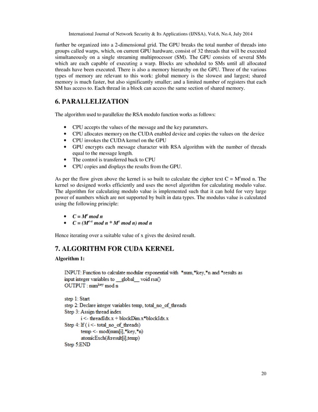 Analysis Of Rsa Algorithm Using Gpu Programming Pdf
