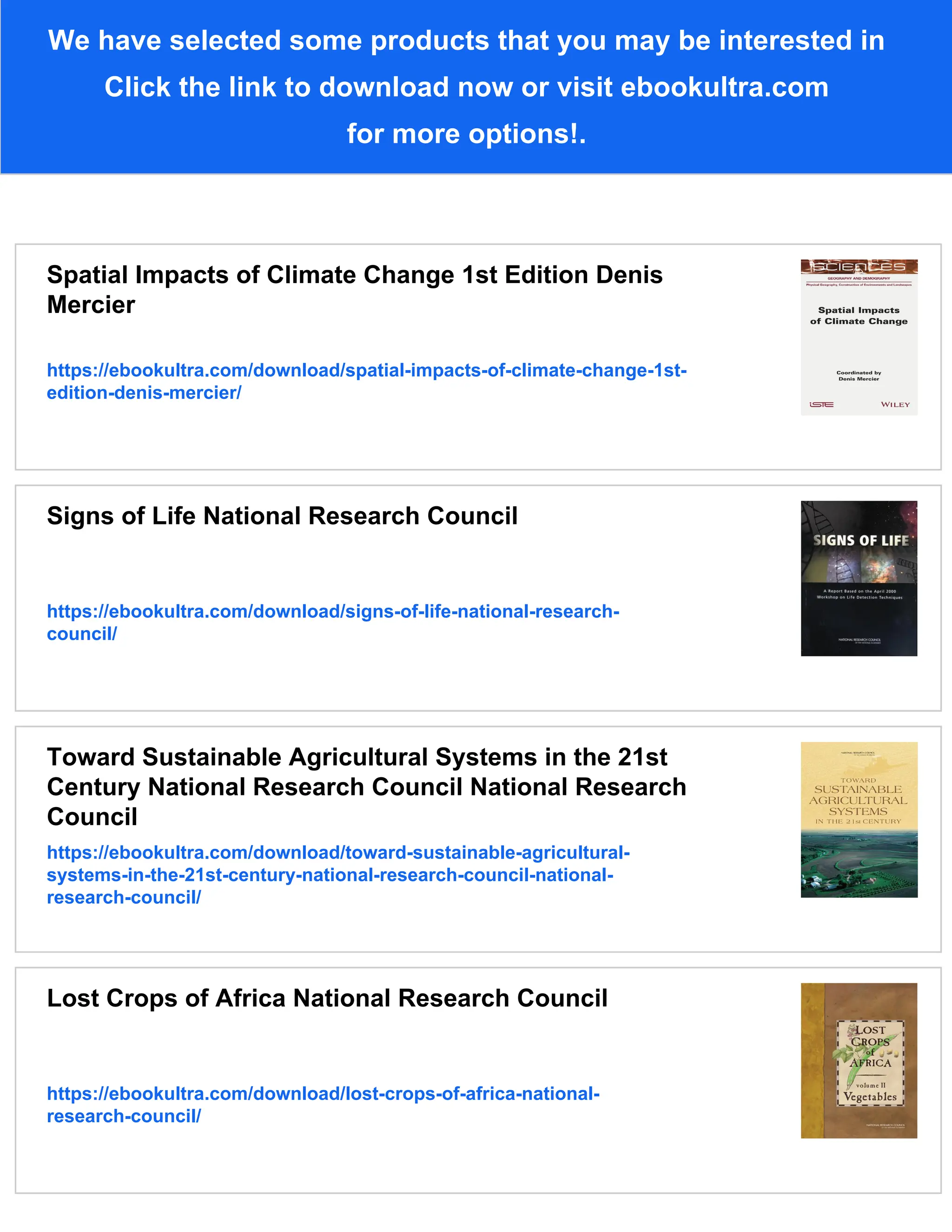 Ecological Impacts of Climate Change National Research Council | PDF