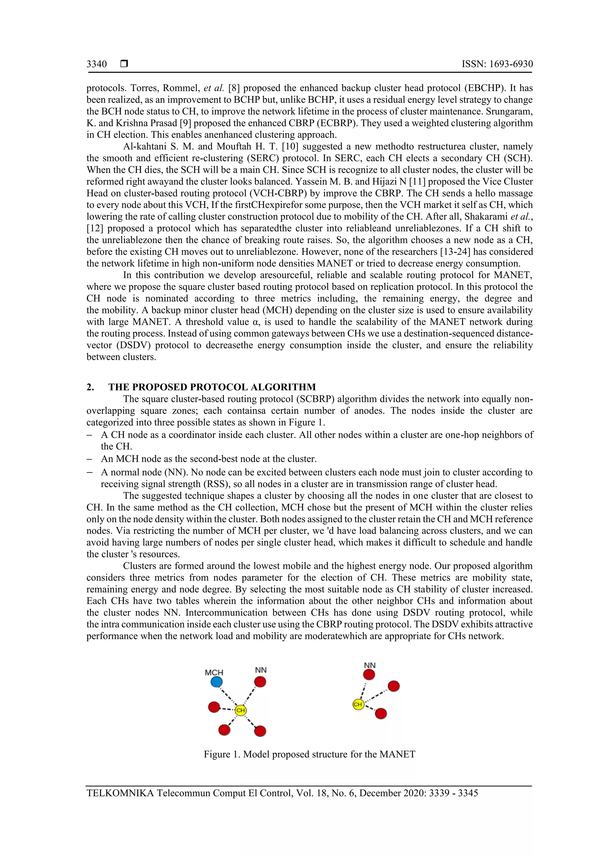 A New Clustering Technique Based On Replication For Manet Routing Protocols Pdf