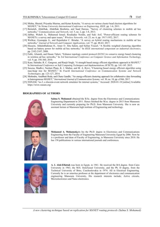 A new clustering technique based on replication for MANET routing protocols | PDF