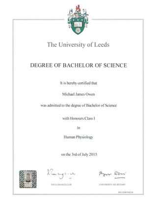Degree Certificate | PDF
