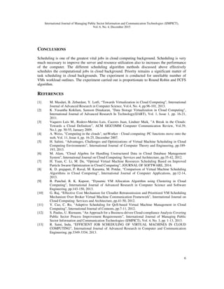 VIRTUAL MACHINE SCHEDULING IN CLOUD COMPUTING ENVIRONMENT | PDF