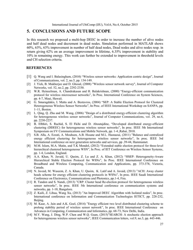 Gateway Based Multi Hop Distributed Energy Efficient Clustering Protocol For Heterogeneous 6610