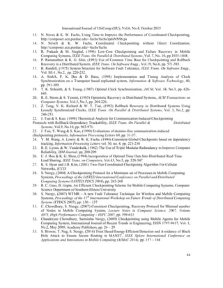 CHECKPOINTING WITH MINIMAL RECOVERY IN ADHOCNET BASED TMR | PDF ...