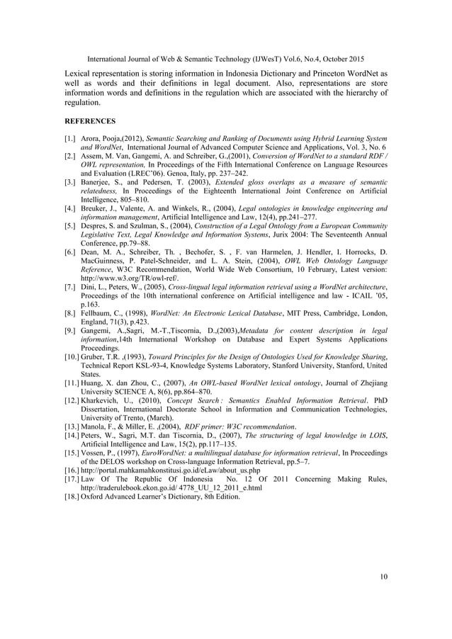 INDONESIAN-ENGLISH CROSS-LINGUAL LEGAL ONTOLOGY FOR INFORMATION RETRIEVAL | PDF