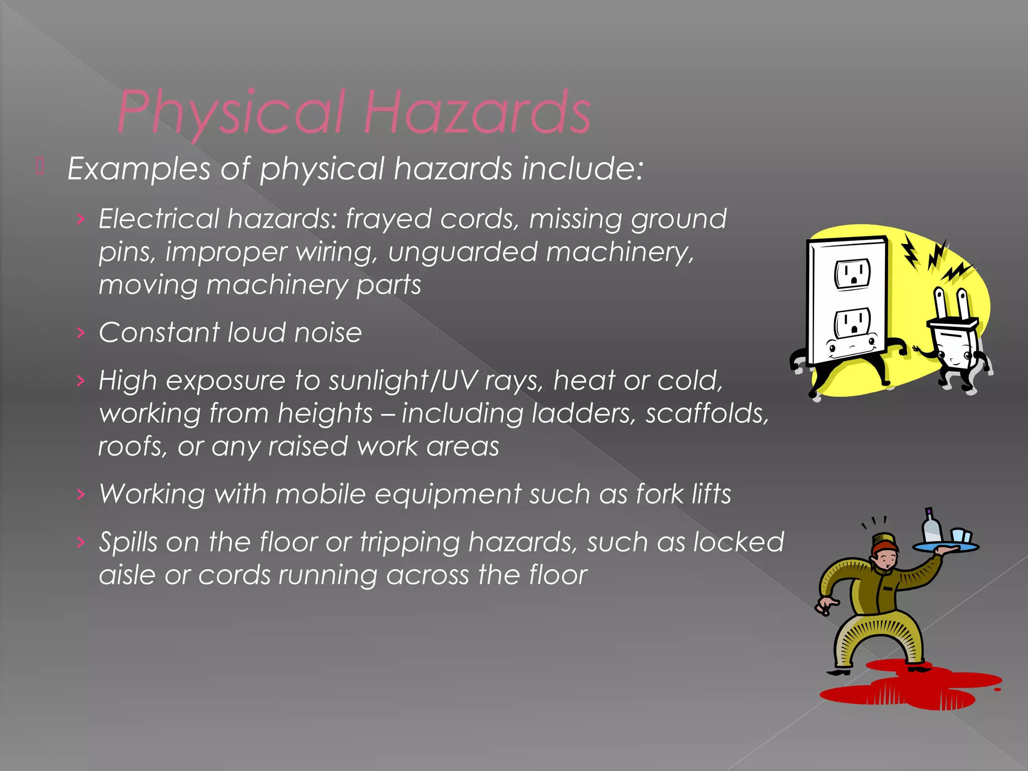 dangers of job hazards | PPT