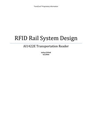RFID System Design | PDF
