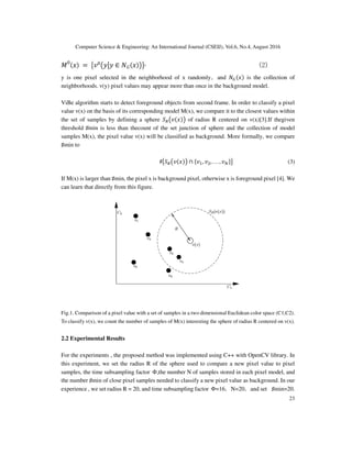 VEHICLE RECOGNITION USING VIBE AND SVM | PDF