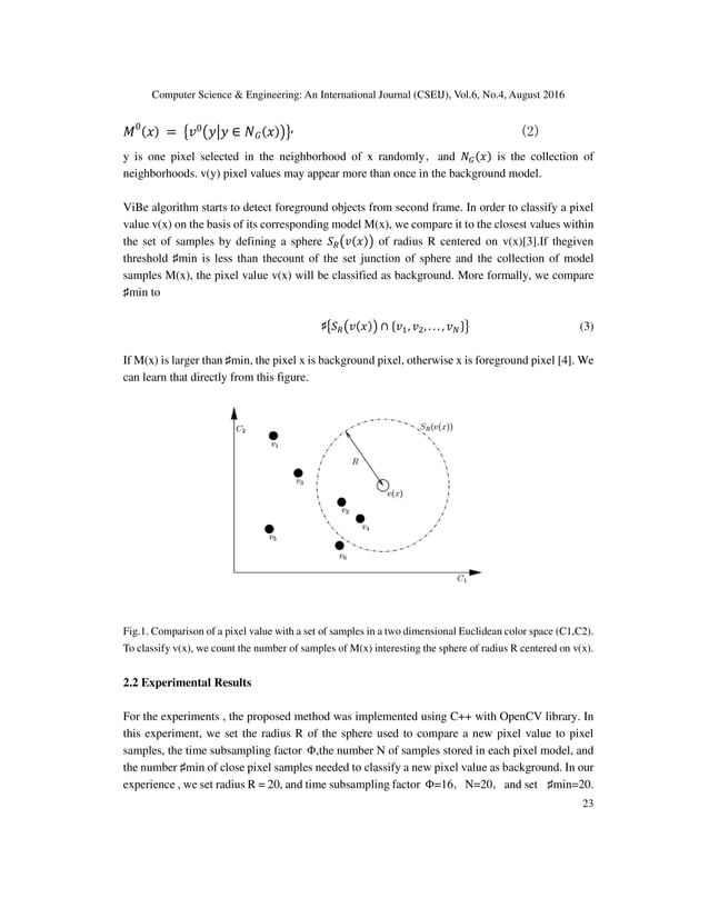 VEHICLE RECOGNITION USING VIBE AND SVM | PDF