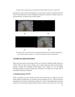 VEHICLE RECOGNITION USING VIBE AND SVM | PDF