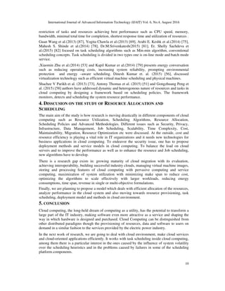 SYSTEMATIC LITERATURE REVIEW ON RESOURCE ALLOCATION AND RESOURCE ...