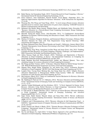 SYSTEMATIC LITERATURE REVIEW ON RESOURCE ALLOCATION AND RESOURCE ...