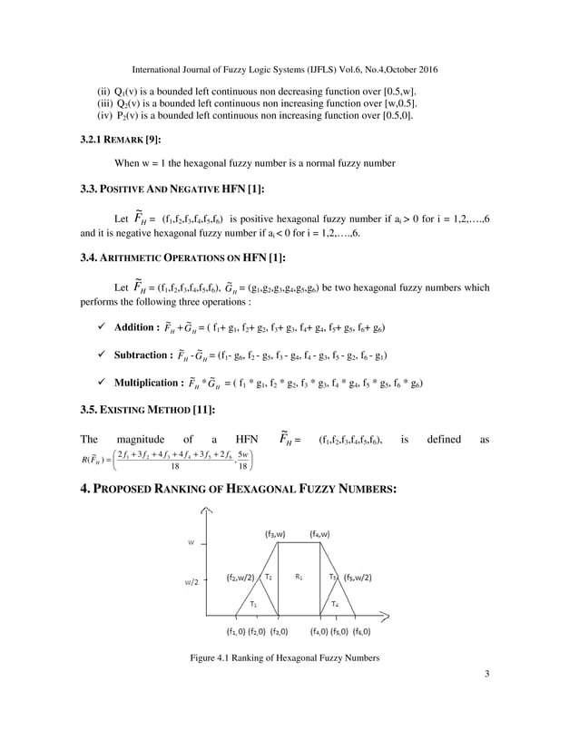 A New Ranking On Hexagonal Fuzzy Numbers Pdf