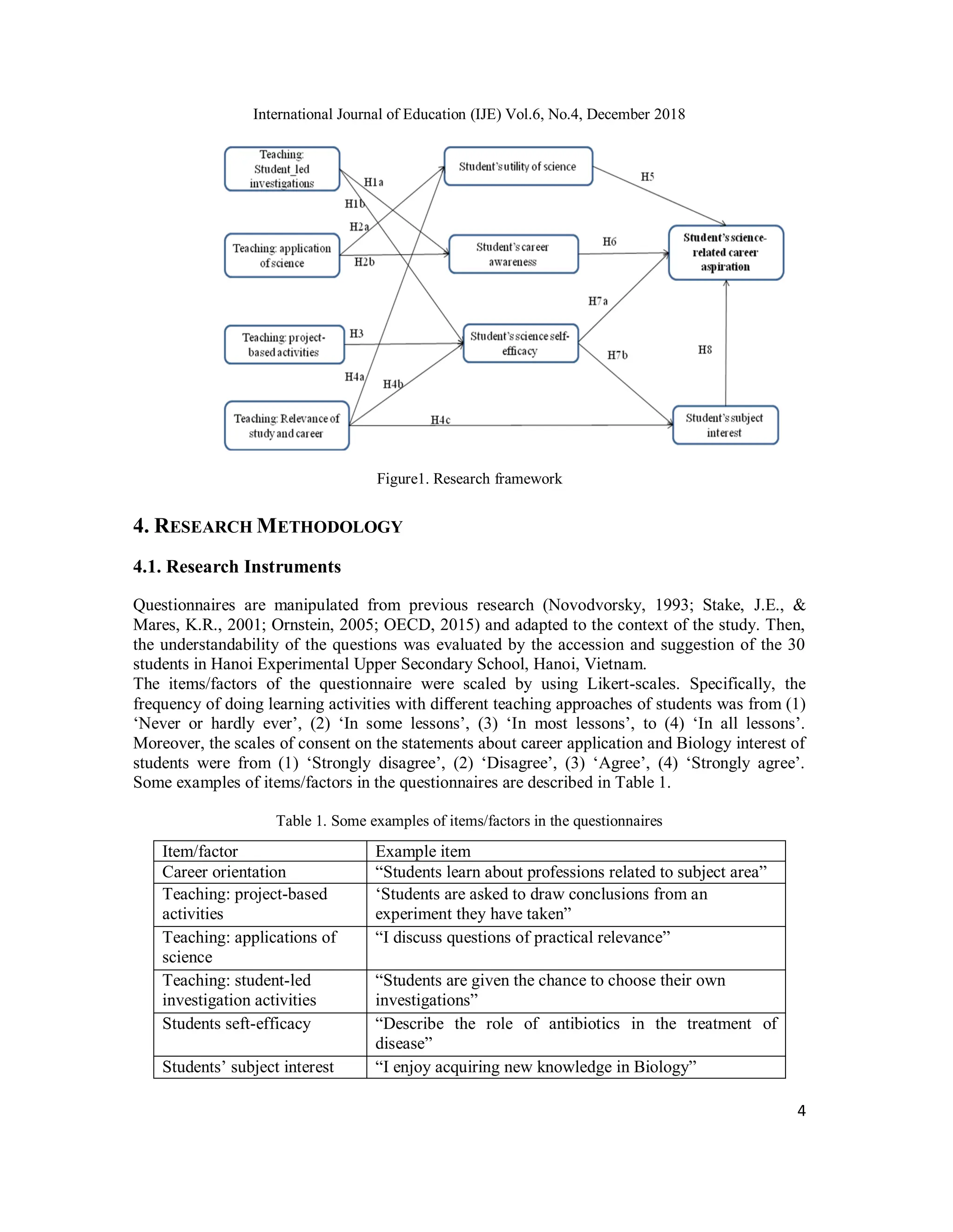 EFFECT OF TEACHING APPROACHES IN STEM CAREER ORIENTATION FOR STUDENTS ...